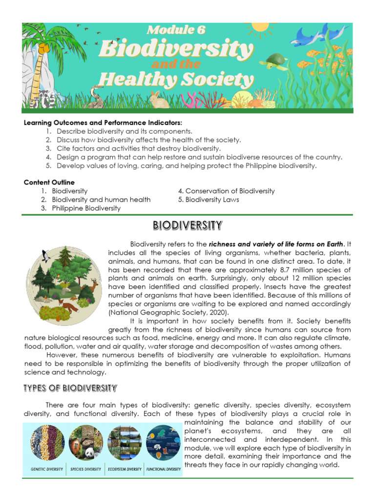 Understanding Biodiversity and Its Importance | PDF | Biodiversity ...