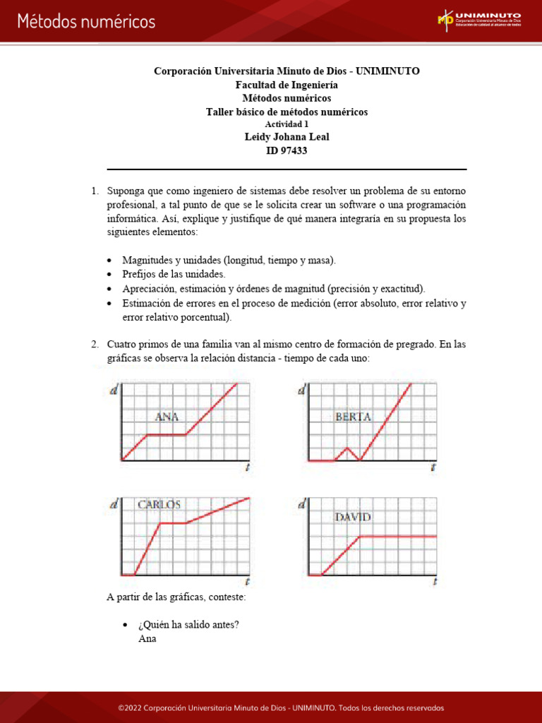 Uni1 Act1 Taller Bas de Met Num | PDF | Medición | Análisis numérico