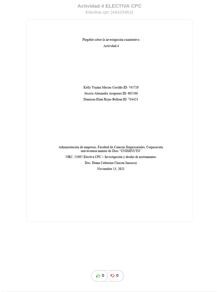 Actividad 4 Electiva CPC - Compress | PDF | Investigación cuantitativa | Science