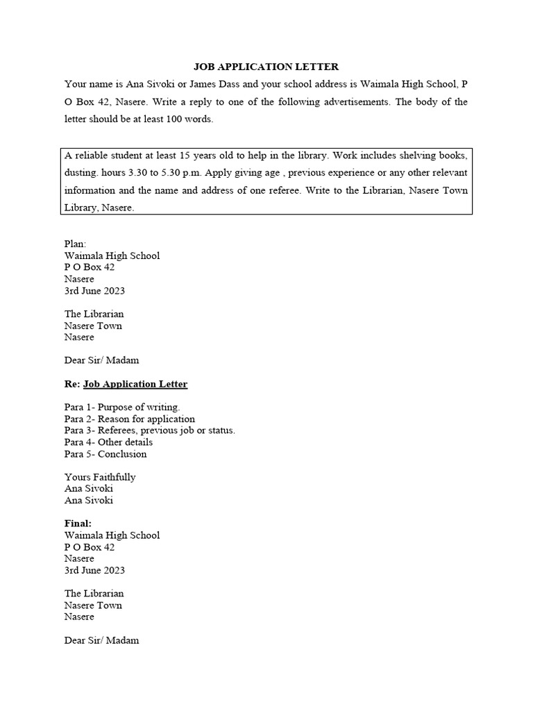 Job Application Letter | PDF | Libraries | Cognitive Science