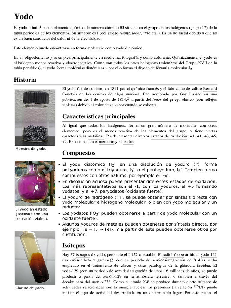 Yodo | PDF | Yodo | Tiroides