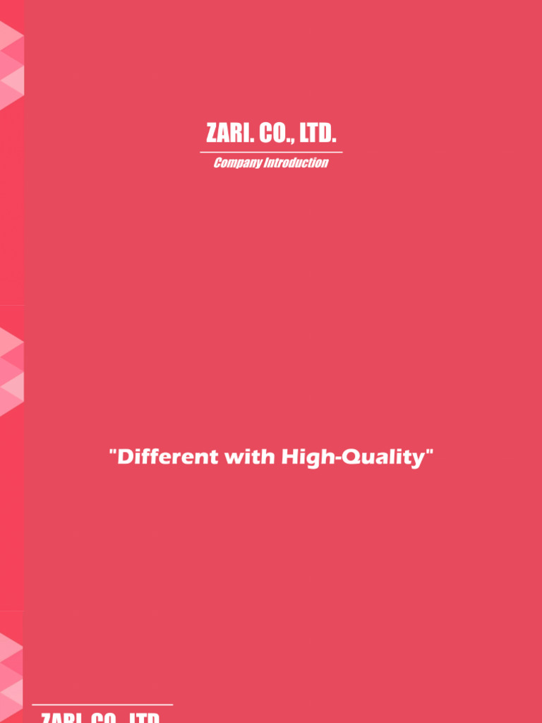 Zari Company Introduction | PDF