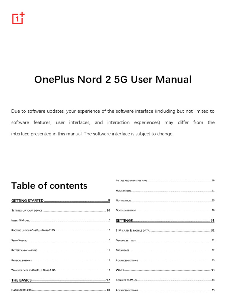 OnePlus+Nord+2 User+Manual en | PDF | I Cloud | Mobile App