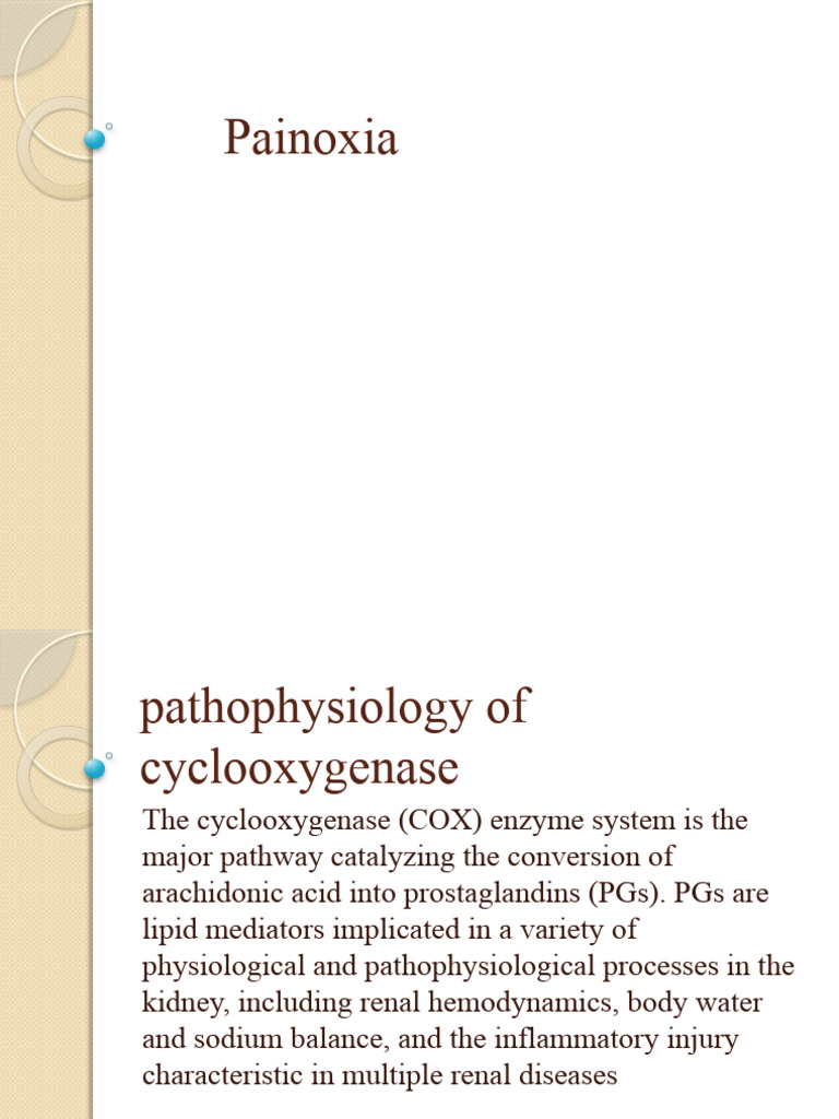 Painoxia | PDF | Prostaglandin | Nonsteroidal Anti Inflammatory Drug