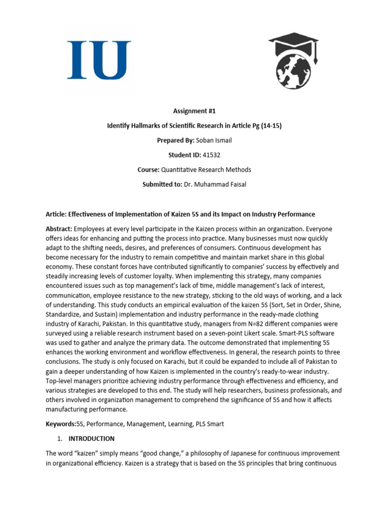 QRM Assignment IHOSR | PDF | Coefficient Of Determination | Employment