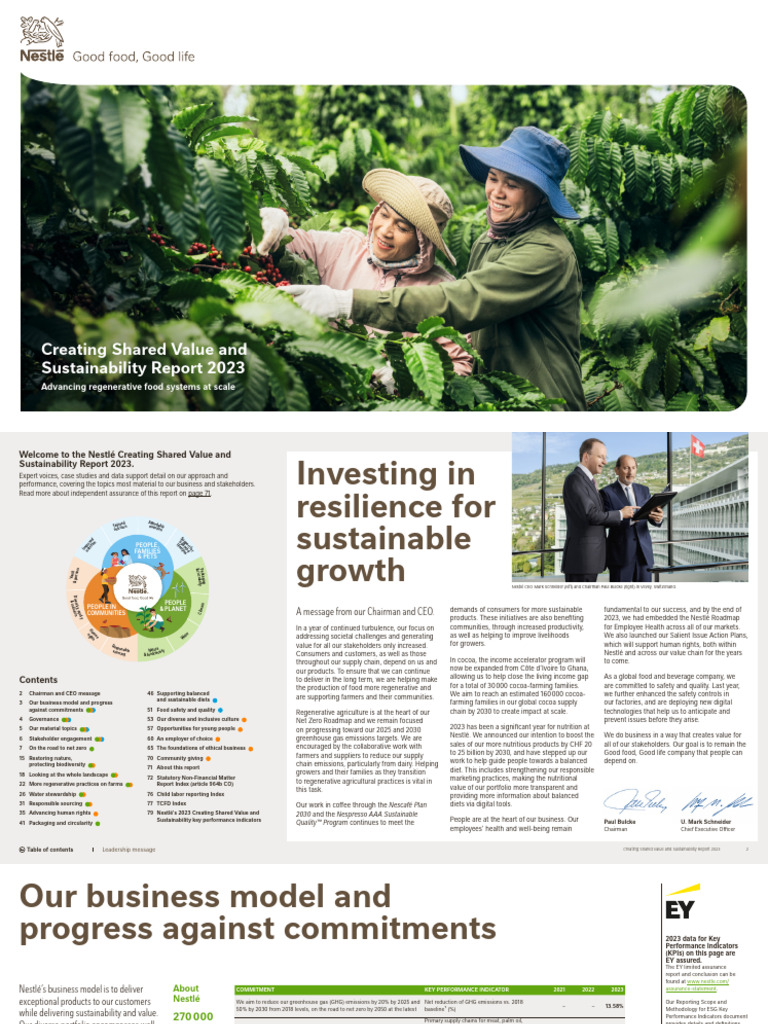 Creating Shared Value Sustainability Report 2023 en | Download Free PDF ...