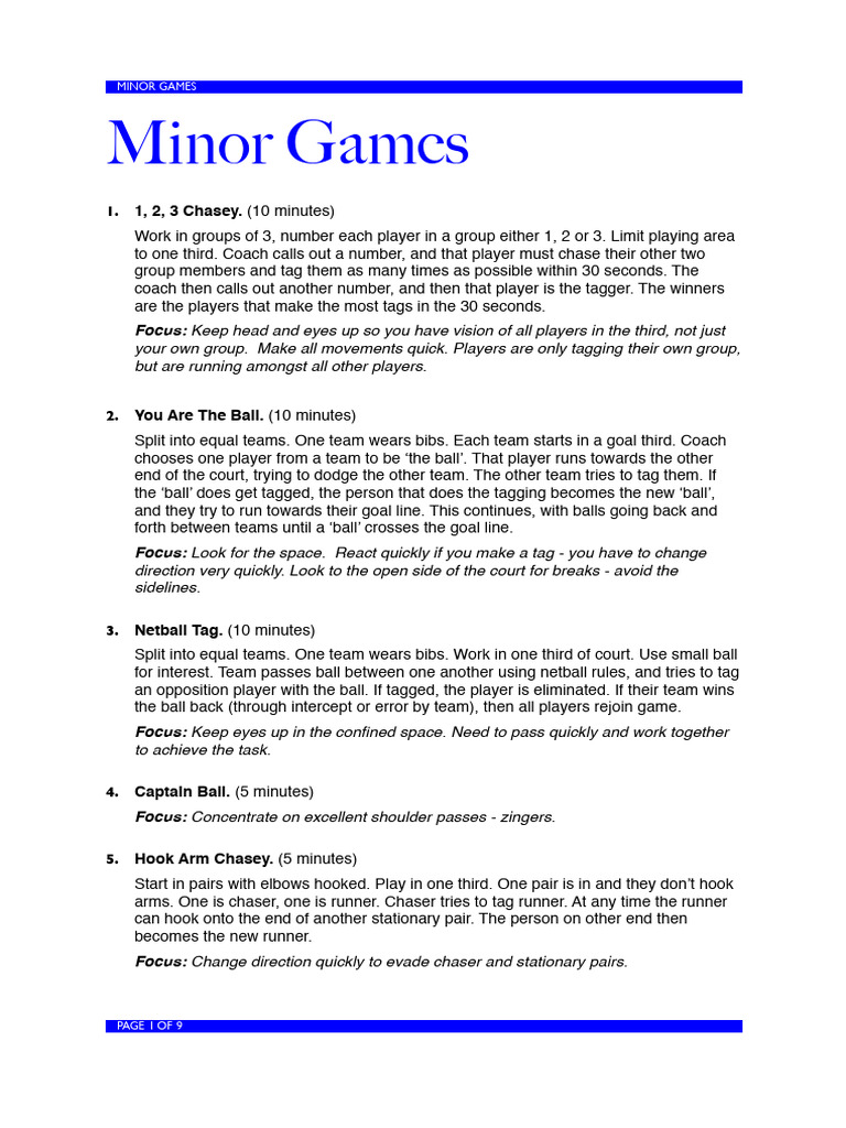 Minor Games | PDF | Softball | Batting (Baseball)