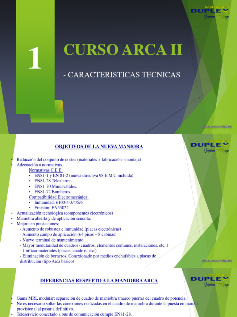 Orona Arca II Curso | PDF | Ascensor | Ingenieria Eléctrica