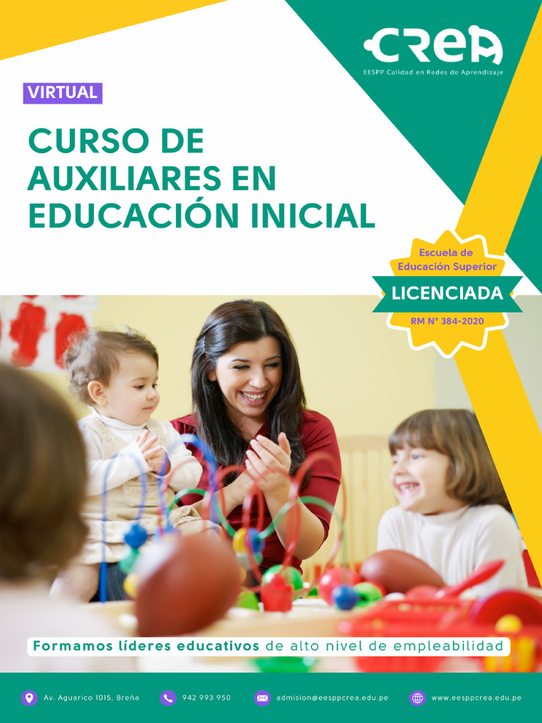 Curso de Auxiliar en Educación Inicial | PDF