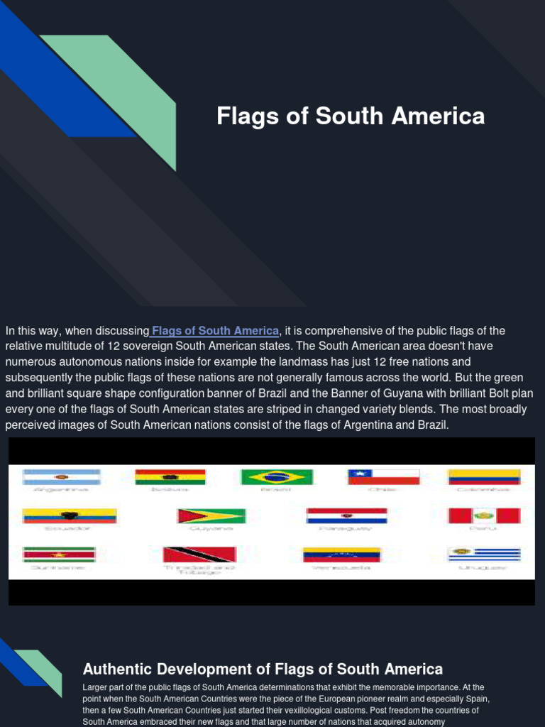 Flags of South America | PDF | South America | Flag