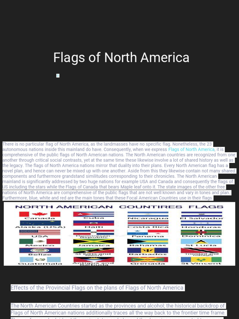 Flags of North America | Download Free PDF | Flag