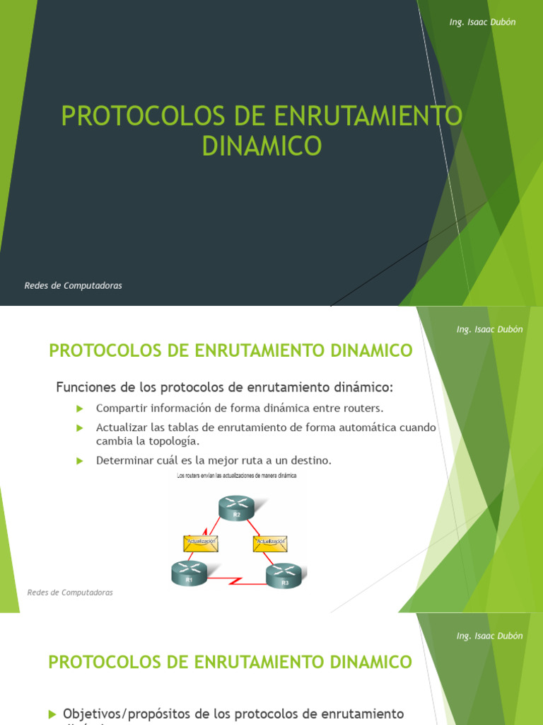 Tema 8 Protocolos de Enrutamiento Dinámico | PDF | Enrutador (Computación) | Enrutamiento