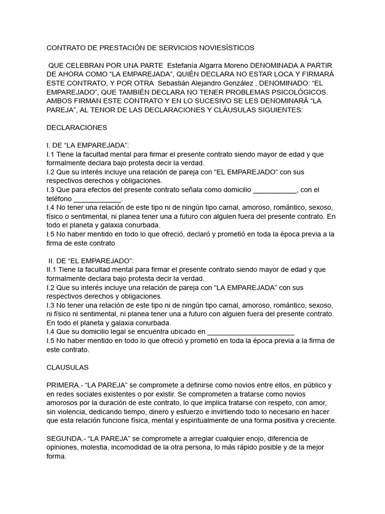 Contrato de Novios: Derechos y Obligaciones | PDF | Violencia