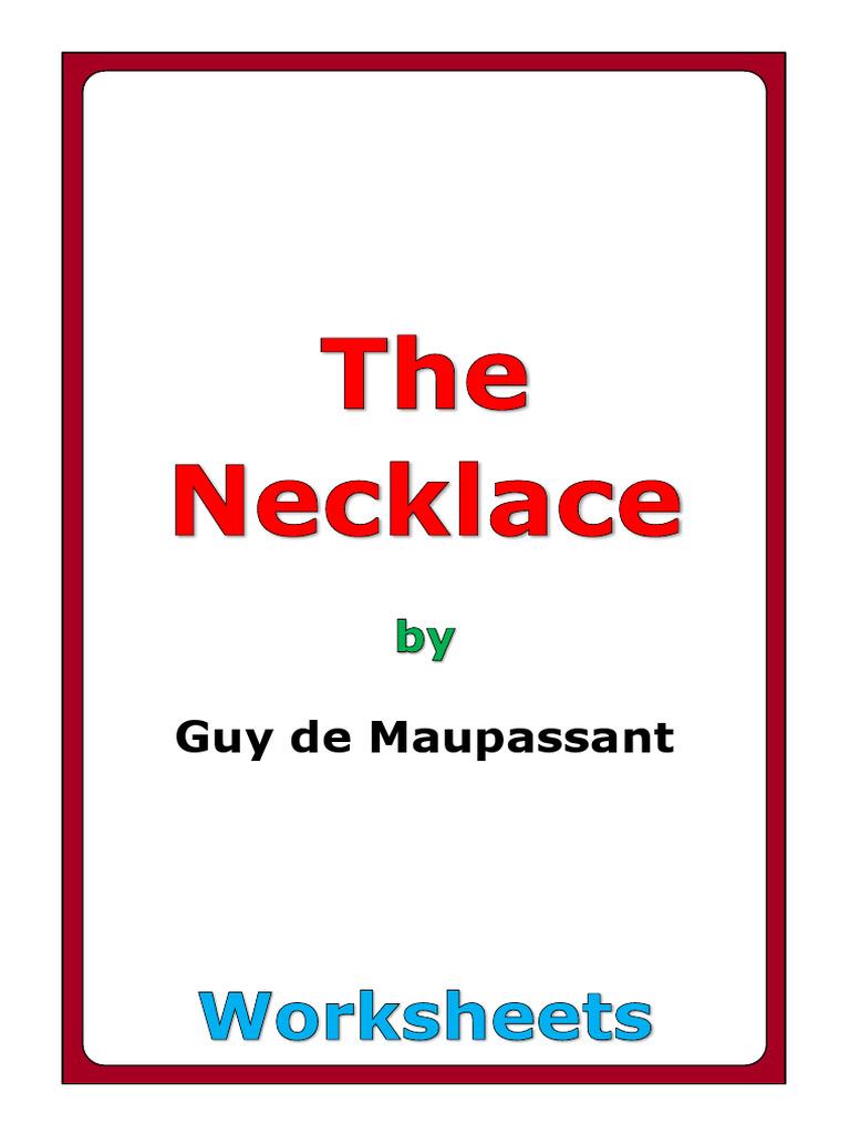 The Necklace Comprehension Guide | PDF | Narration