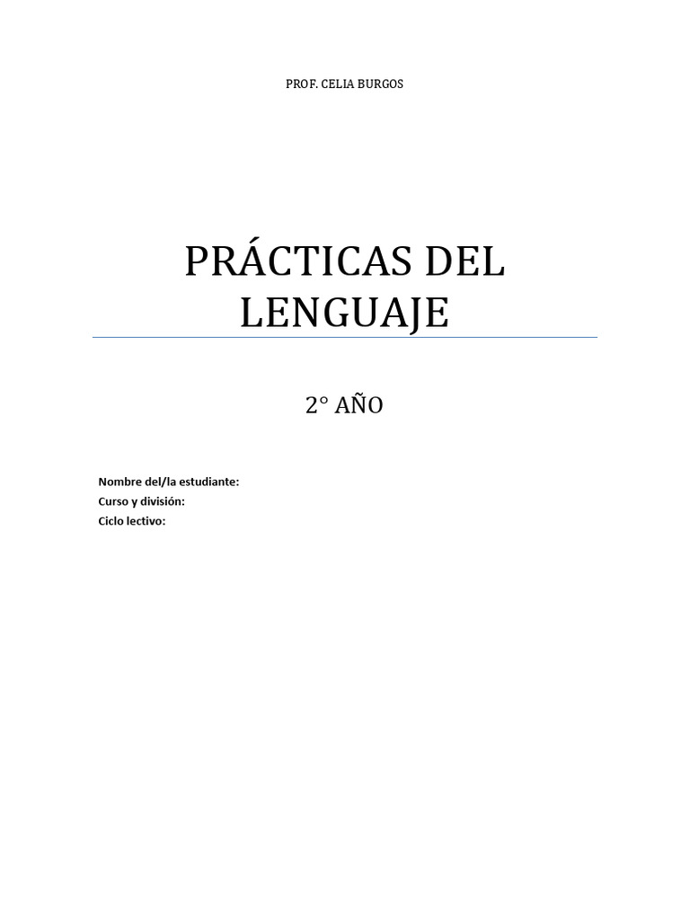 Cuadernillo 2024 2°B | PDF | Educación sexual | Maestros