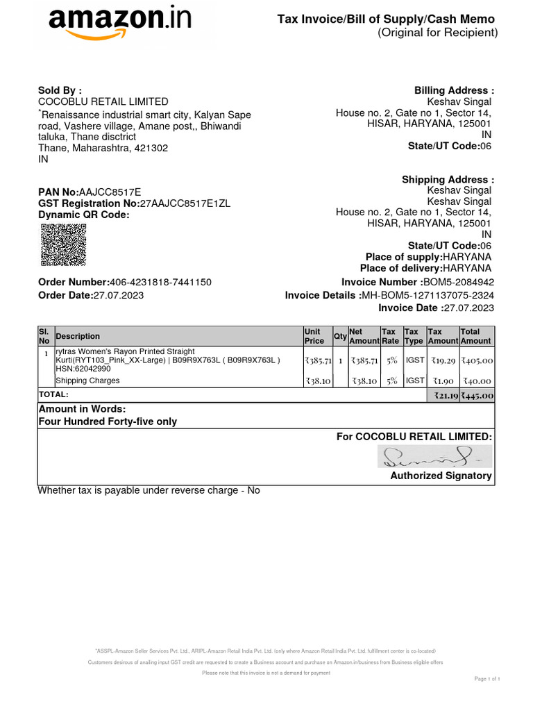 Invoice | PDF | Invoice | Trade
