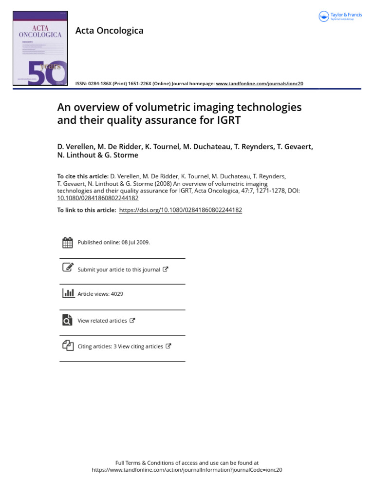 An Overview of Volumetric Imaging Technologies and Their Quality ...