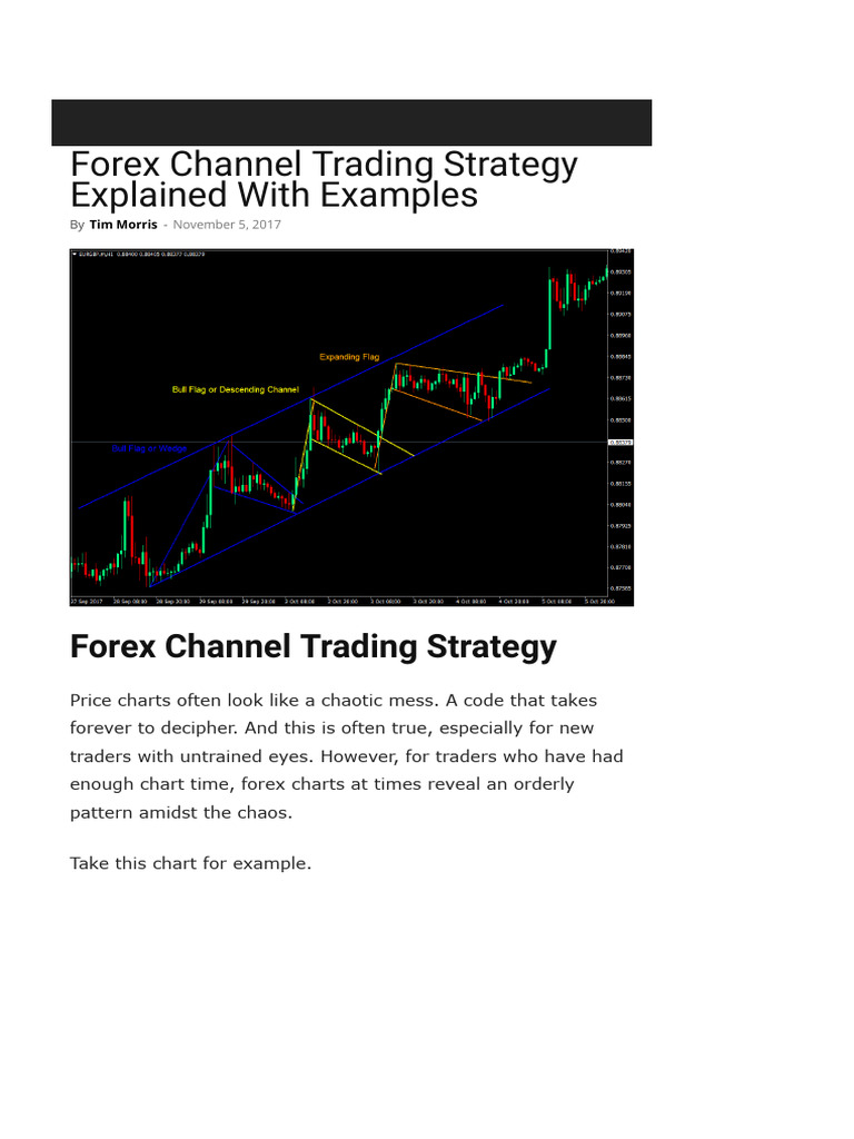 Forex Channel Trading Strategy Explained With Examples | PDF | Order ...