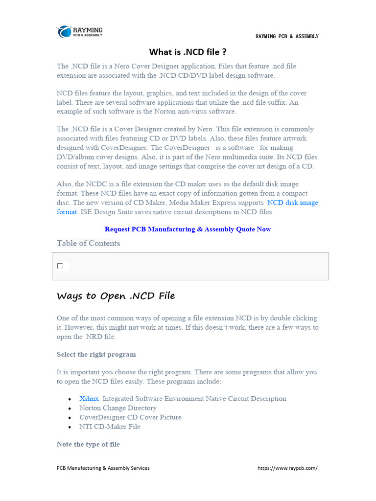 What Is .NCD File | PDF | Computer File | File Format