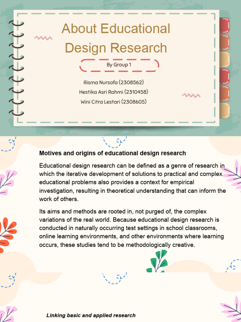 Educational Design Research Overview | PDF | Theory | Learning