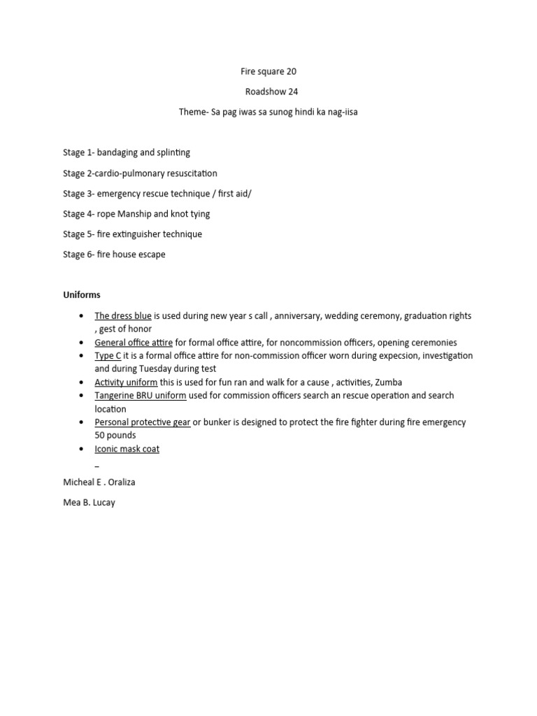 Fire Square 20 | PDF | Fires | Cardiopulmonary Resuscitation