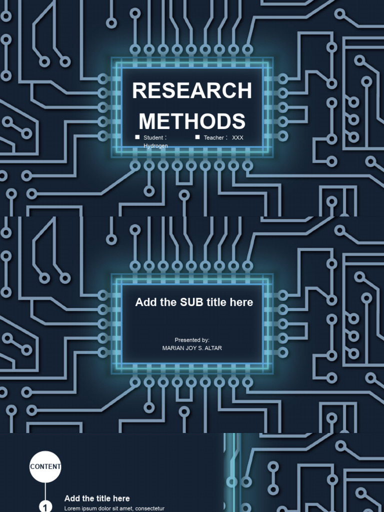 Research Methods Template | PDF