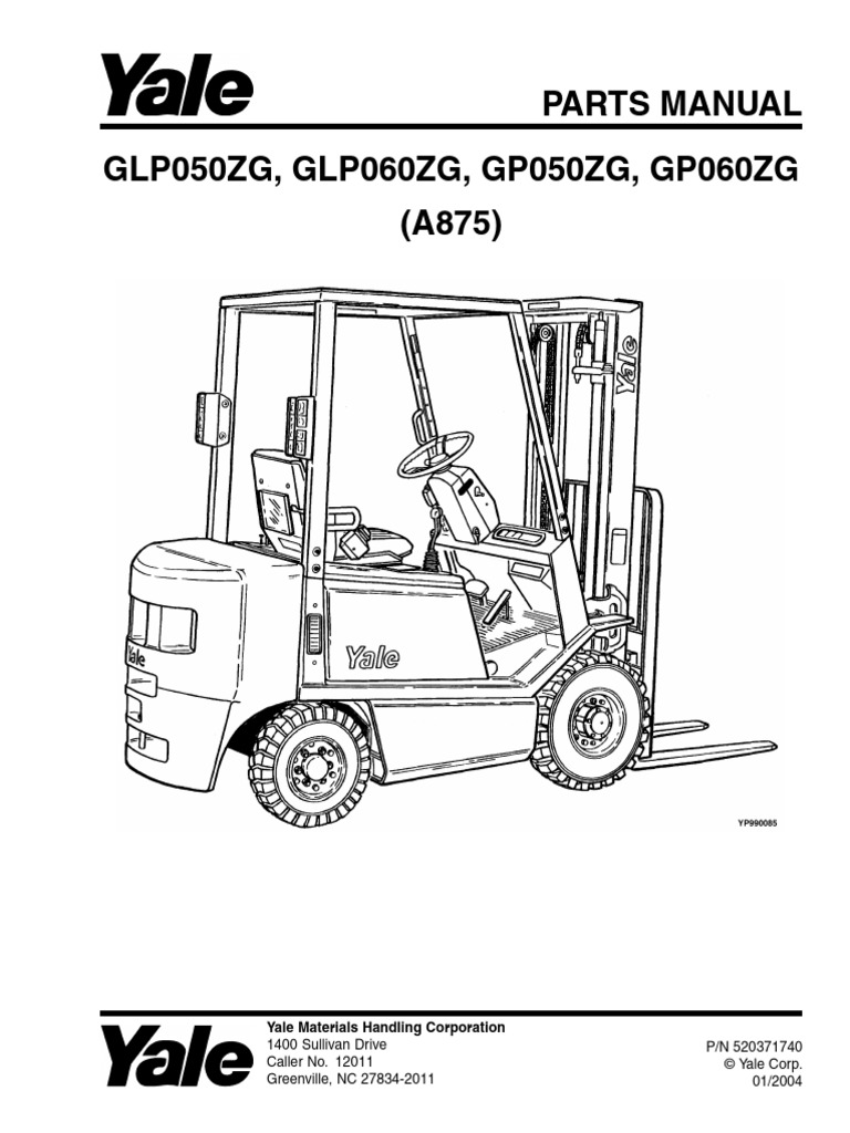 Yale GLP050/GLP060 Parts Manual | PDF | Liquefied Petroleum Gas | Truck
