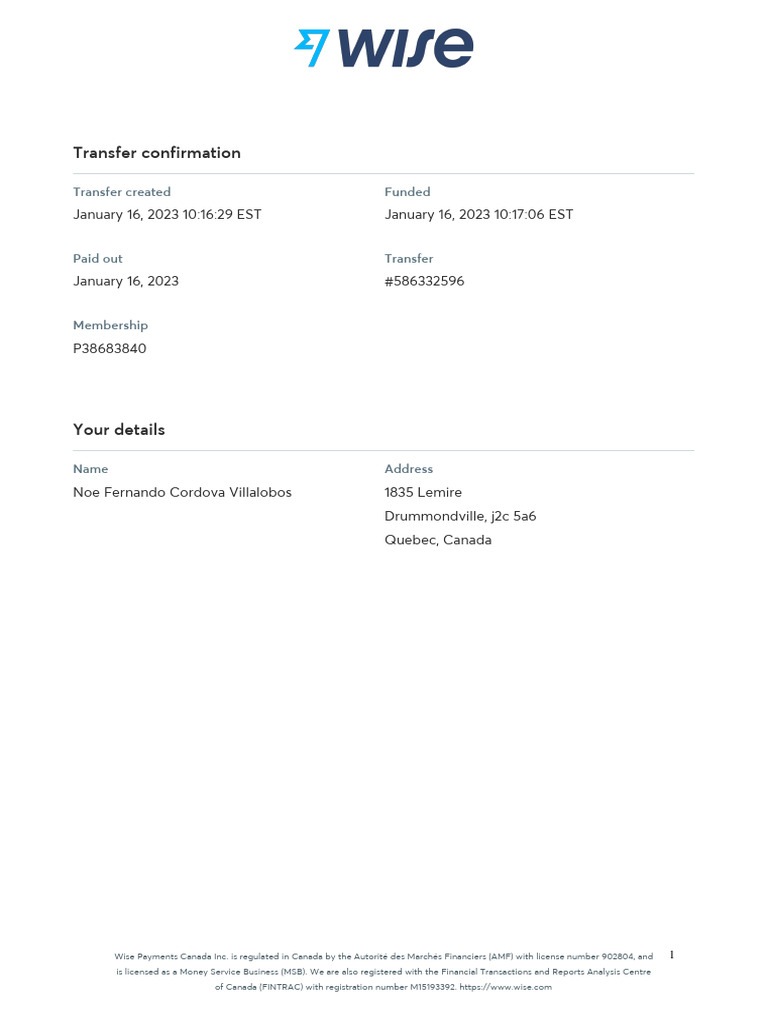 Receipt | PDF | Banks | Wire Transfer