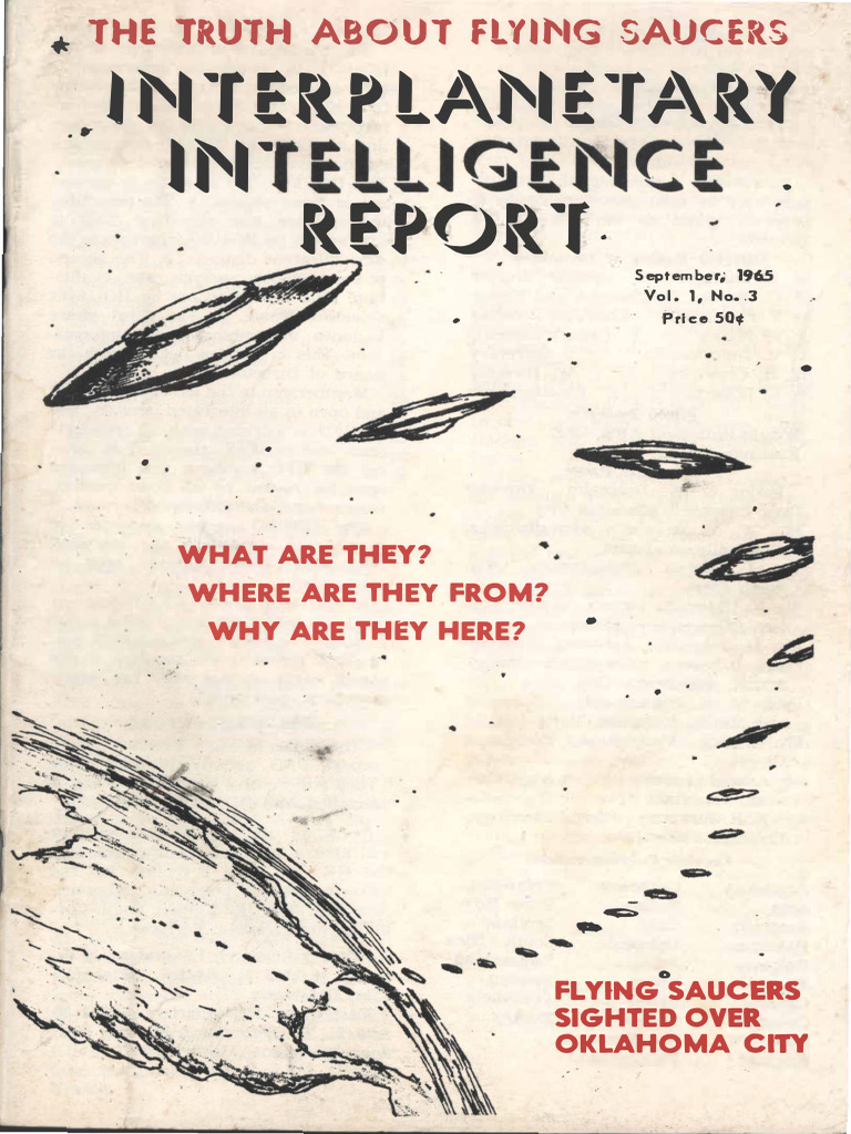 Interplanetary Intelligence Report - Vol 1 No 3 | PDF | Unidentified Flying Object | Ufology