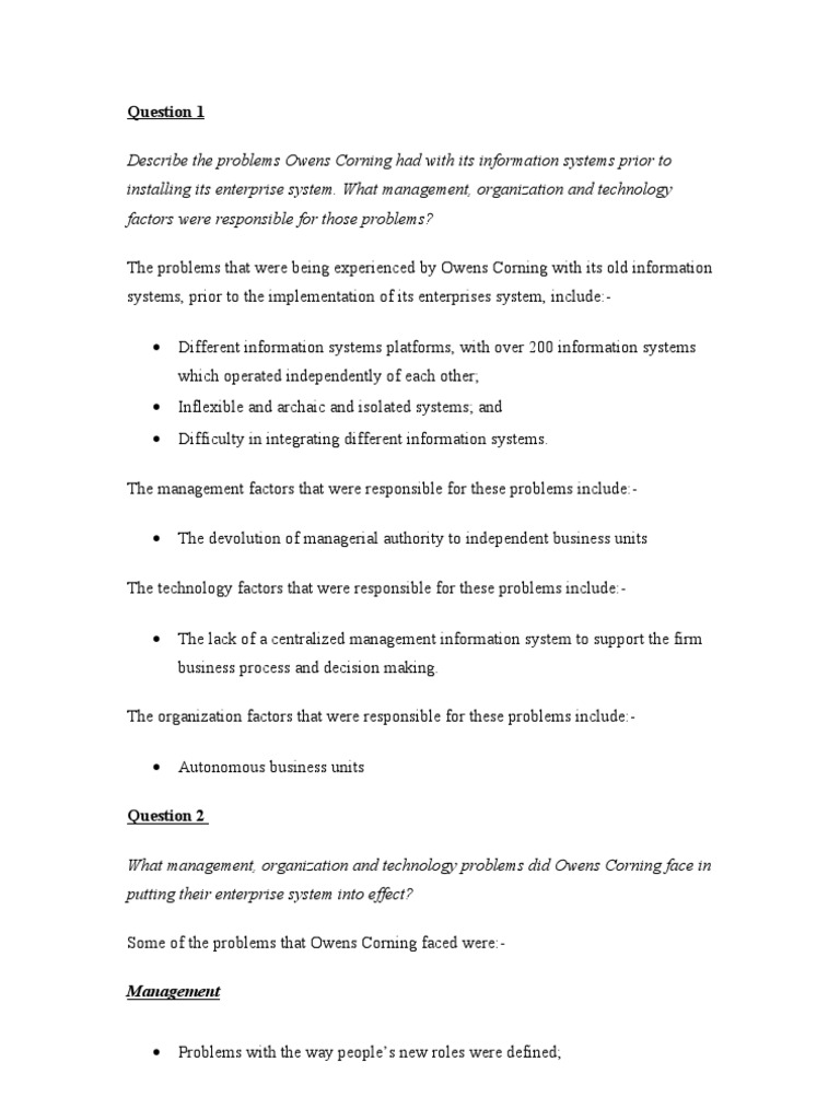 Christal MIS Case Study | Download Free PDF | Enterprise Resource ...