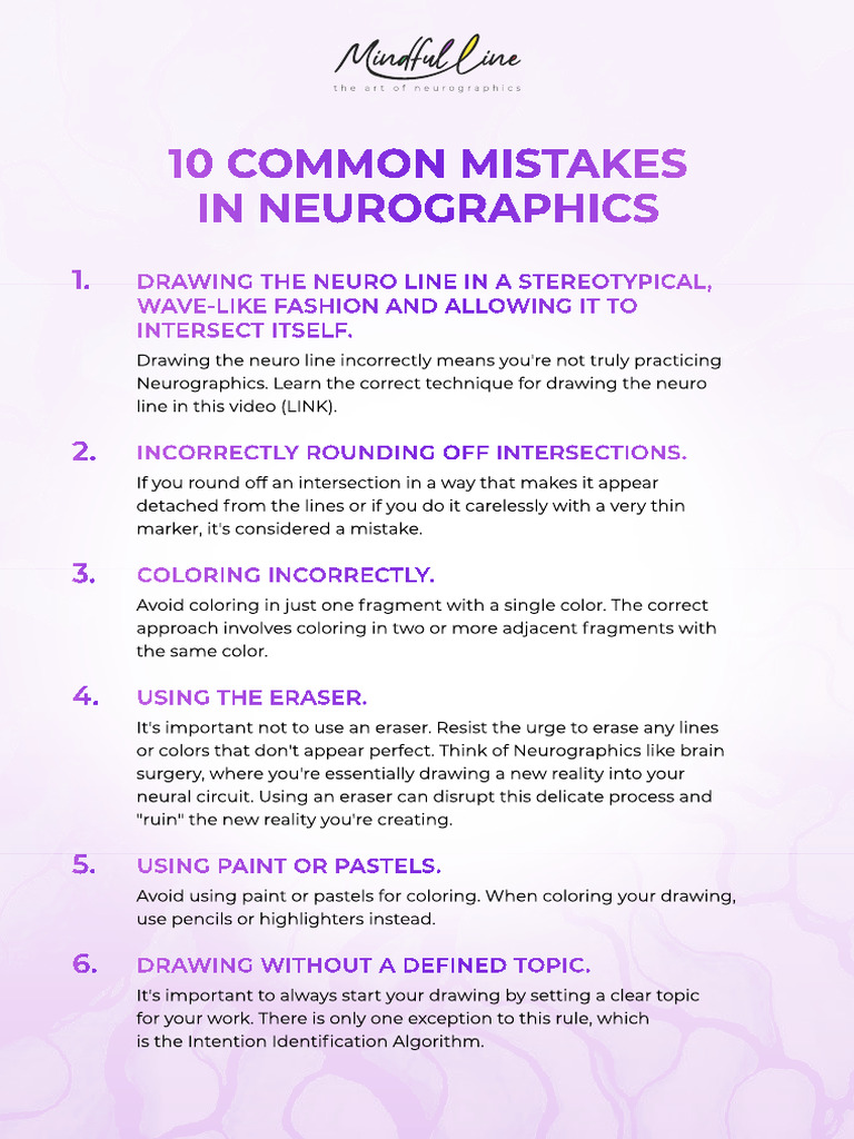10-Mistakes in Neurographics | PDF | Drawing | Cognition
