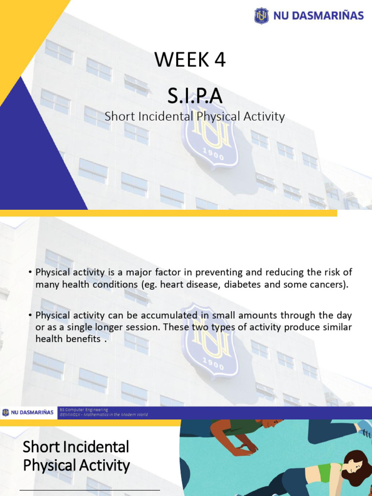 Week 4 Sipa | PDF | Physical Fitness | Sleep