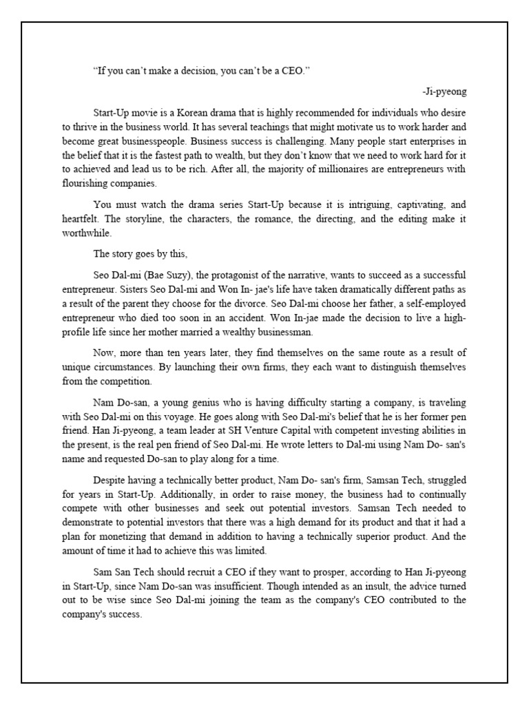 Narrative Report | PDF | Startup Company | Small Business & Entrepreneurs