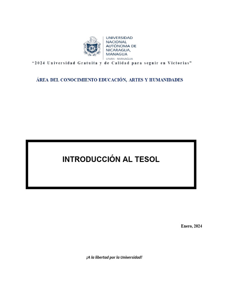 Introduccción a TESOL | PDF | Enseñando | Evaluación
