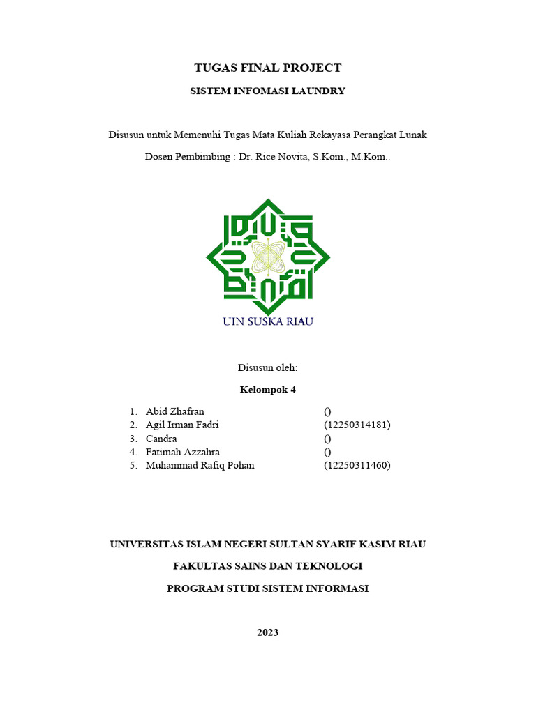 Sistem Informasi Laundry | PDF