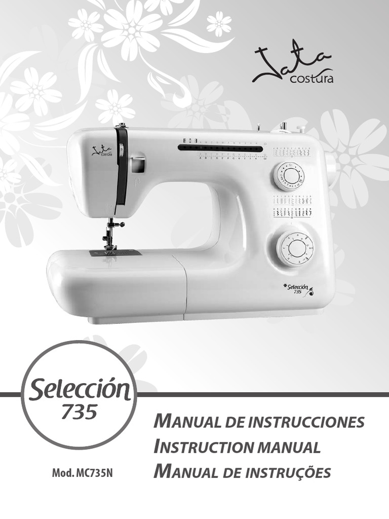 Jata MC735N Sewing Machine Instruction Manual | PDF