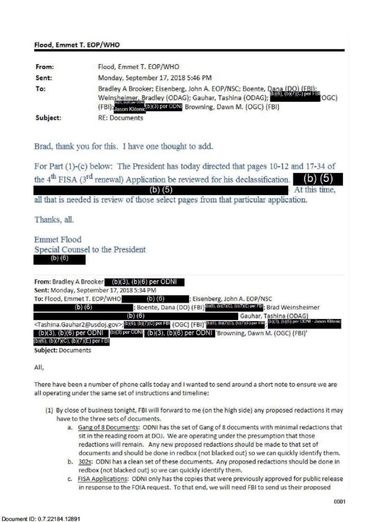 02.28.20. - Declassification of Doj Records by President Trump | PDF ...