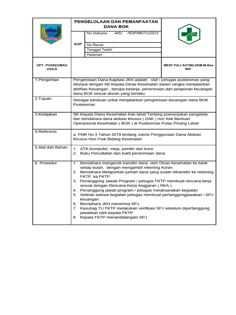 Contoh Sop Benar | PDF