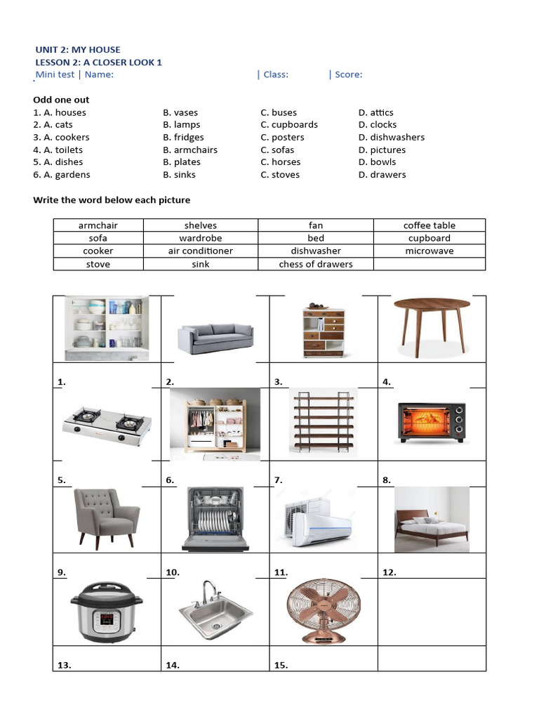 G6 Unit 2 Lesson 2 | PDF | Interior Design | Home