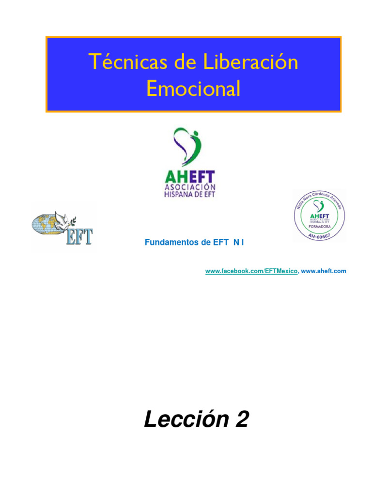 EFT Nivel 1 - 2 SL Receta Básica | PDF | Sicología