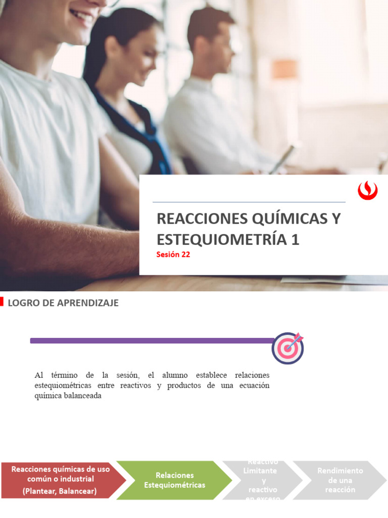 Diapositiva estequiometria 1 | PDF | Estequiometría | Reacciones químicas