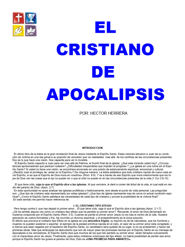 El Cristiano Del Apocalipsis | PDF | espíritu Santo | Amor