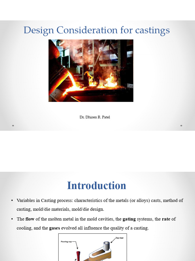 UNIT 3 PART 5 Design Consideration For Casting | Download Free PDF | Industrial Processes ...