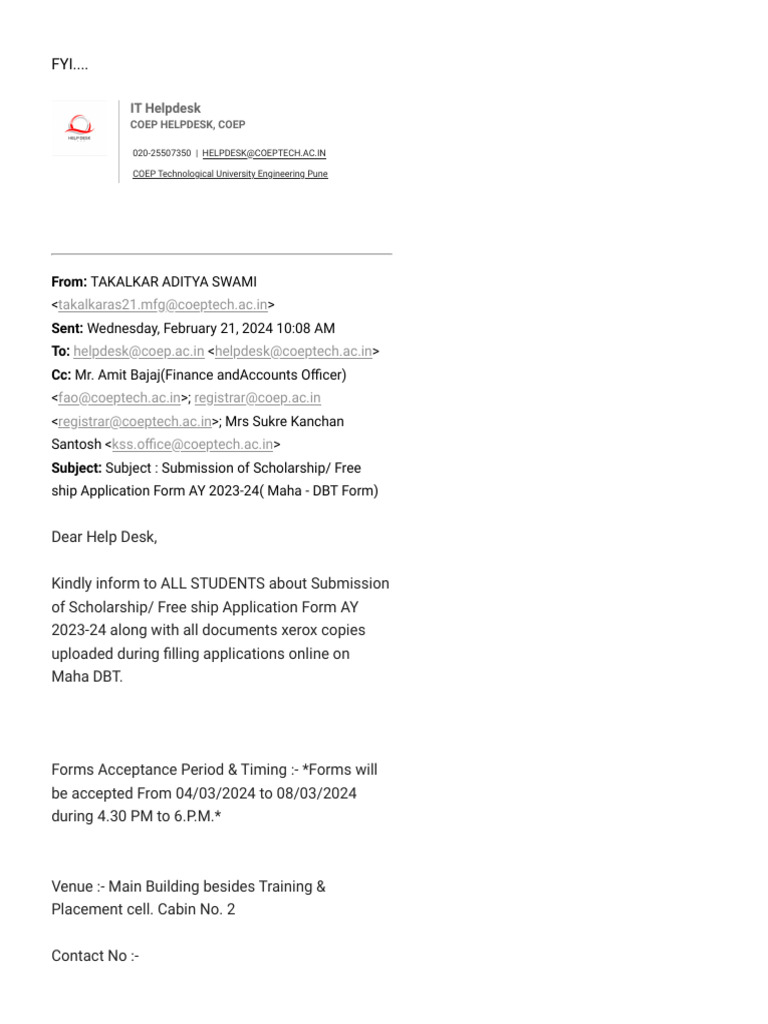 Outlook Document | PDF