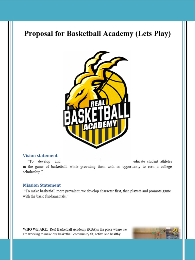 Proposal For Basketball Academy | PDF | Sports