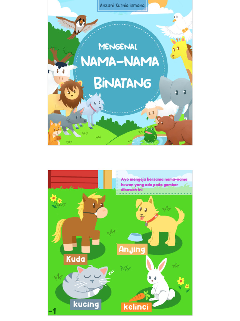 E-book Mengenal Nama-Nama Binatang | PDF