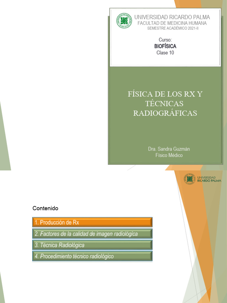 Clase 10 RX y Tecnica Radiologica | PDF | Rayo X | Radiación