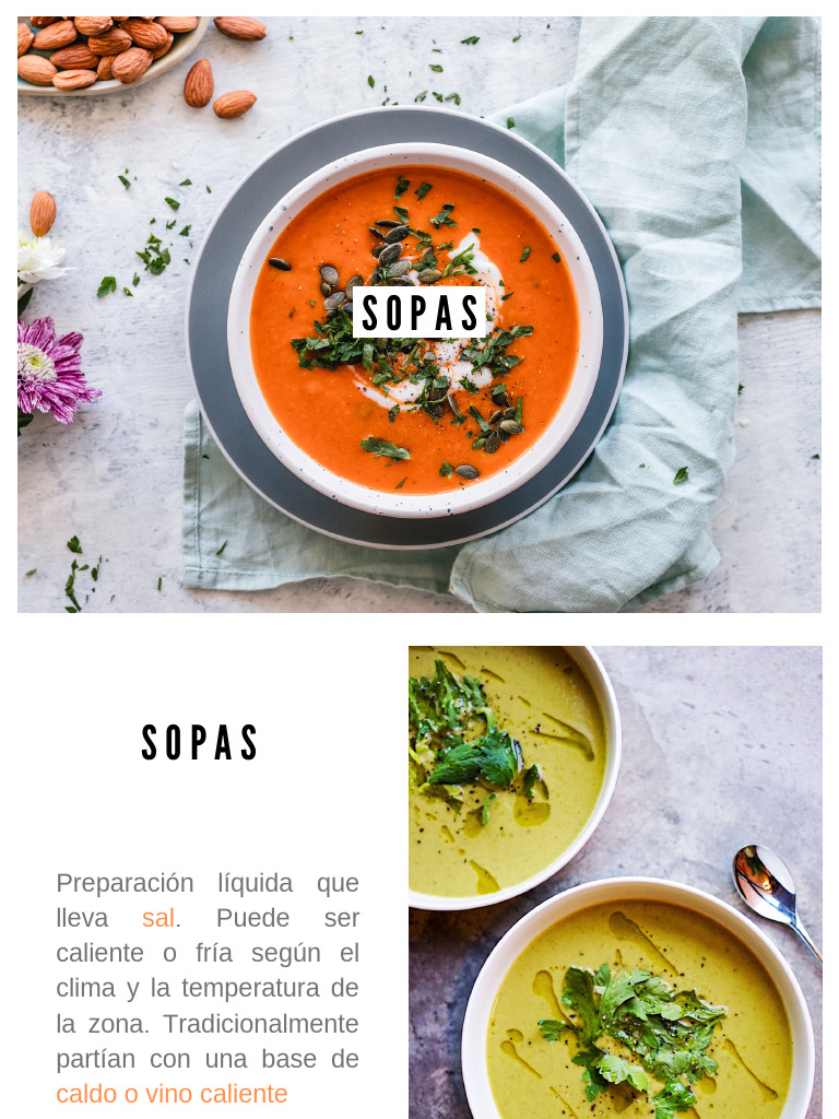 Sopas | PDF | Sopa | Caldo