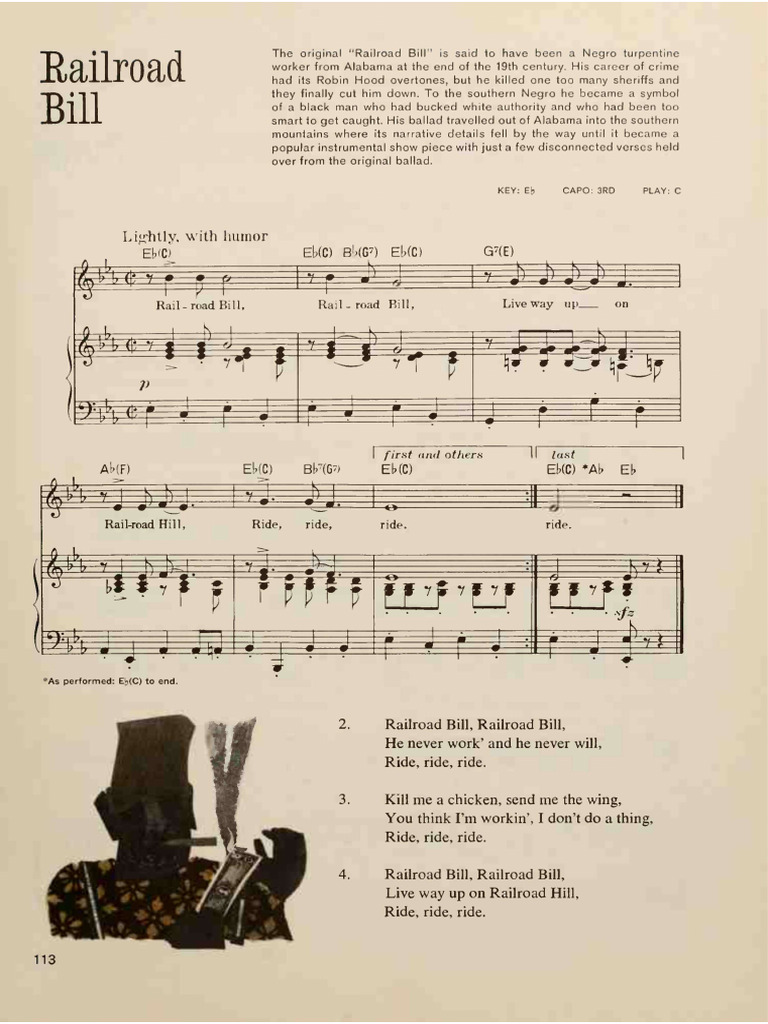 Railroad Bill Joan Baez Partitura | PDF