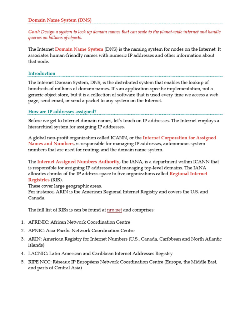 Lecture11 - Domain Name System | PDF | Domain Name System | Domain Name